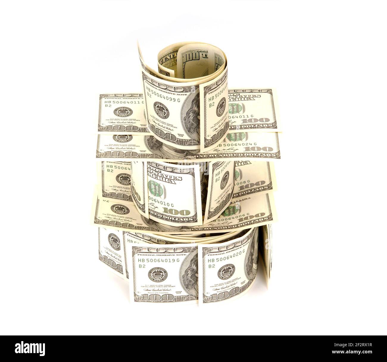 Hundred dollar bills money pile Stock Photo - Alamy