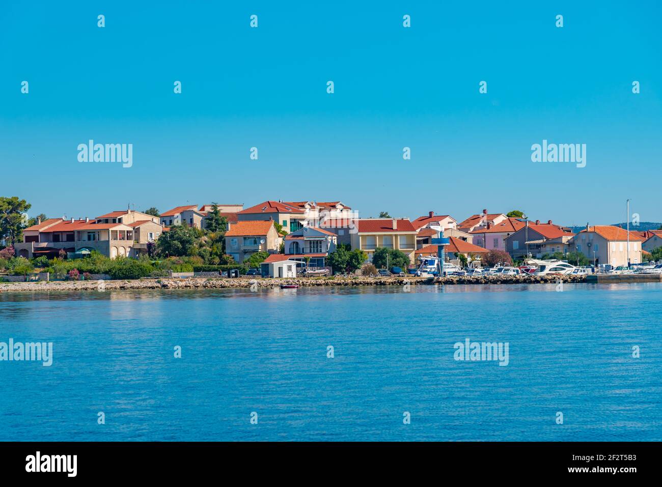 Seaside of Croatian village Zablace near Sibenik Stock Photo - Alamy