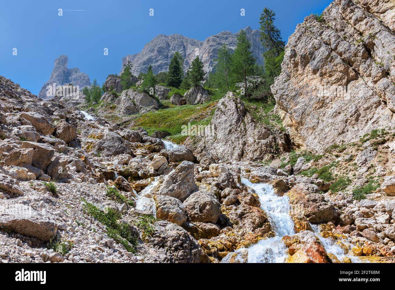 mountain stream in the Italian Alps (Italian Dolomites Stock Photo - Alamy