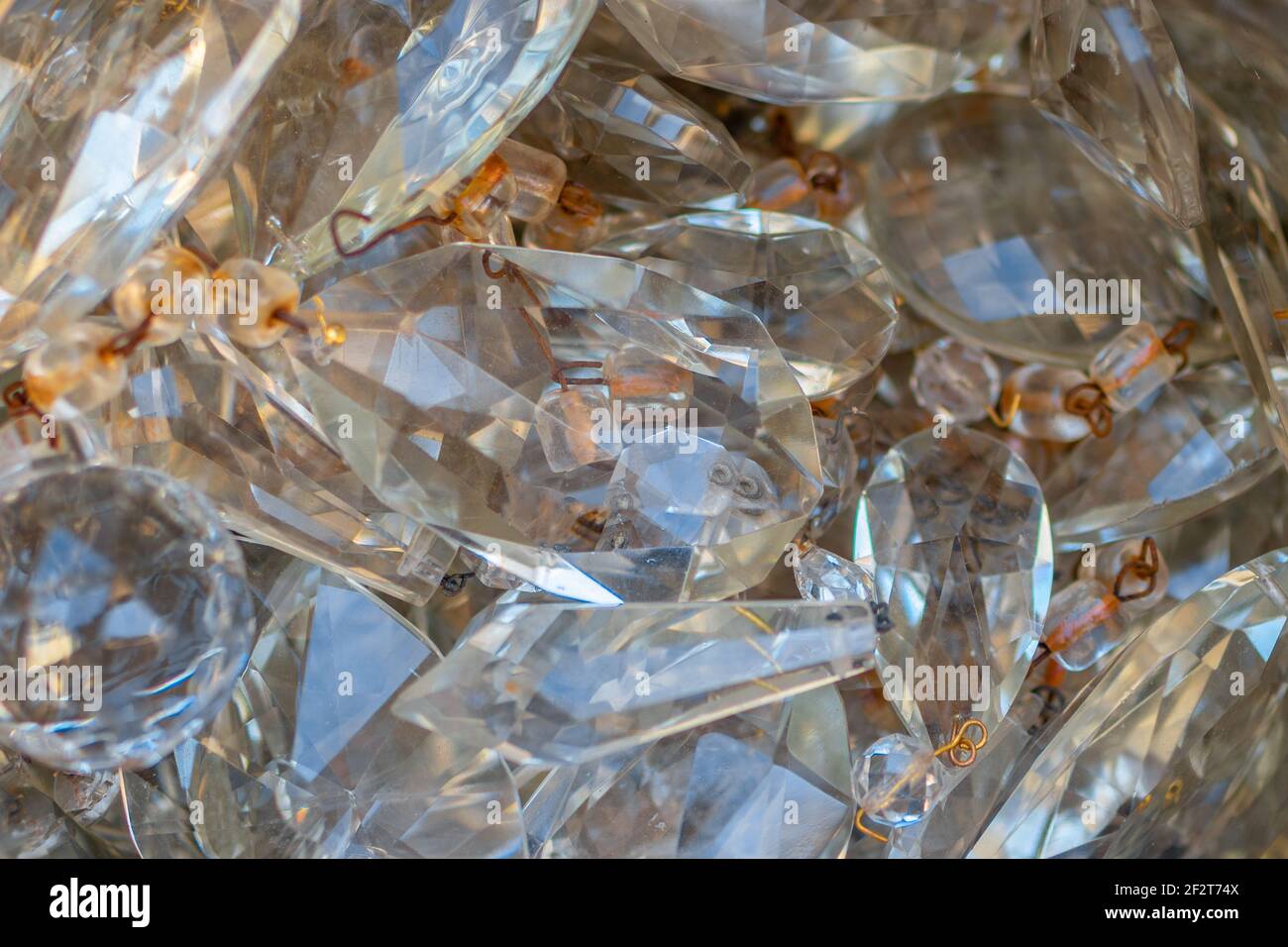 White crystal luster beads hi-res stock photography and images - Alamy