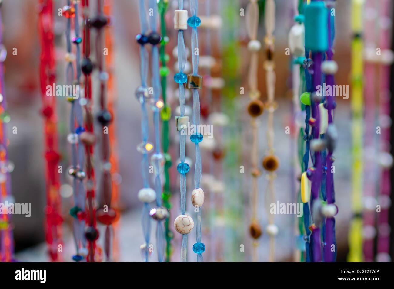 Homemade multi-colored beads. Abstract color background Stock Photo - Alamy