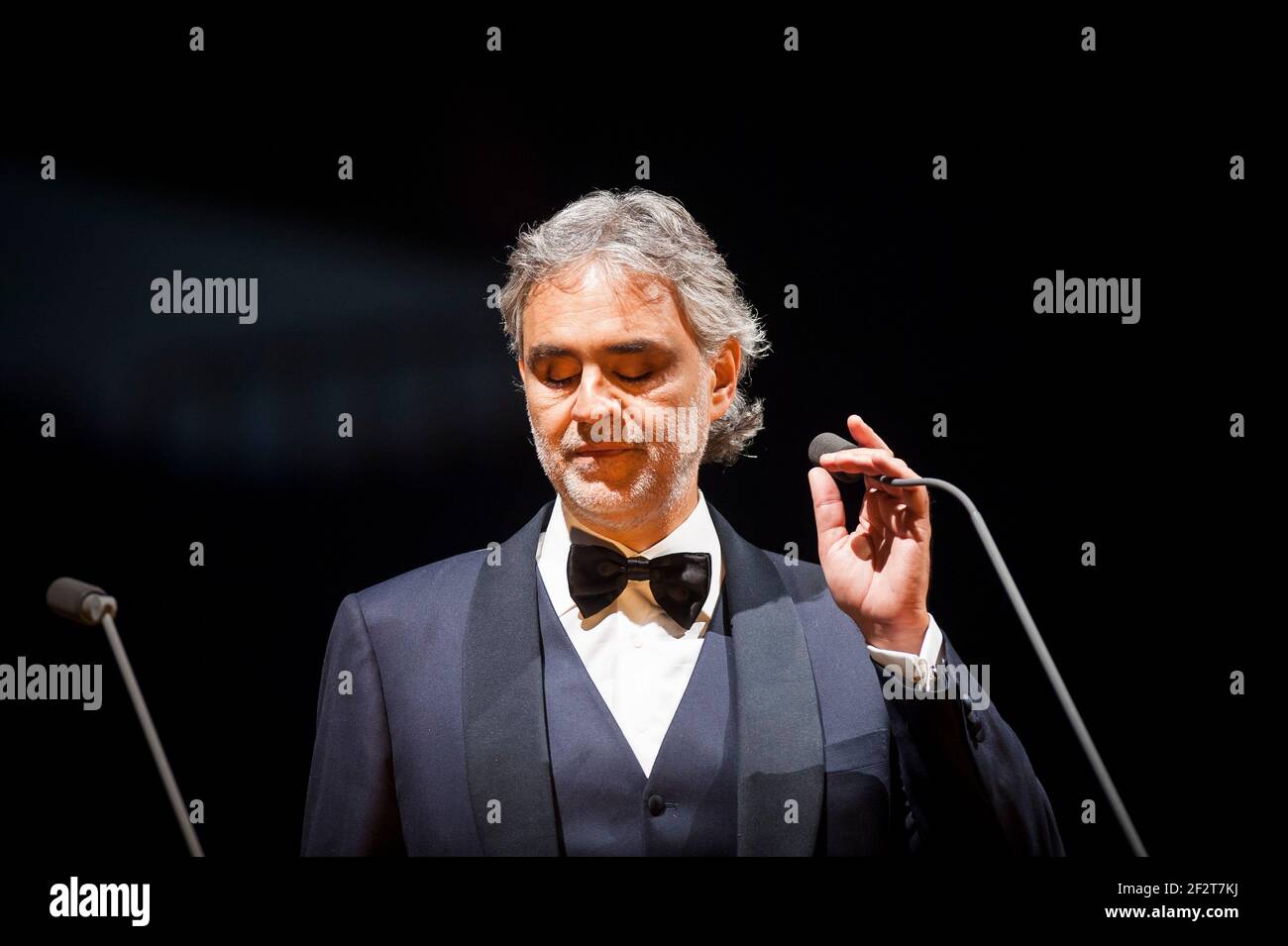 Andrea Bocelli performs live on stage at the O2 Arena Greenwich ...