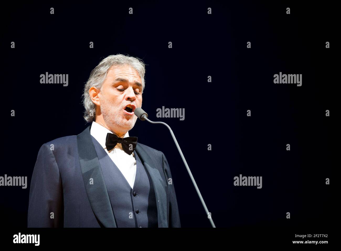 Andrea Bocelli performs live on stage at the O2 Arena Greenwich ...