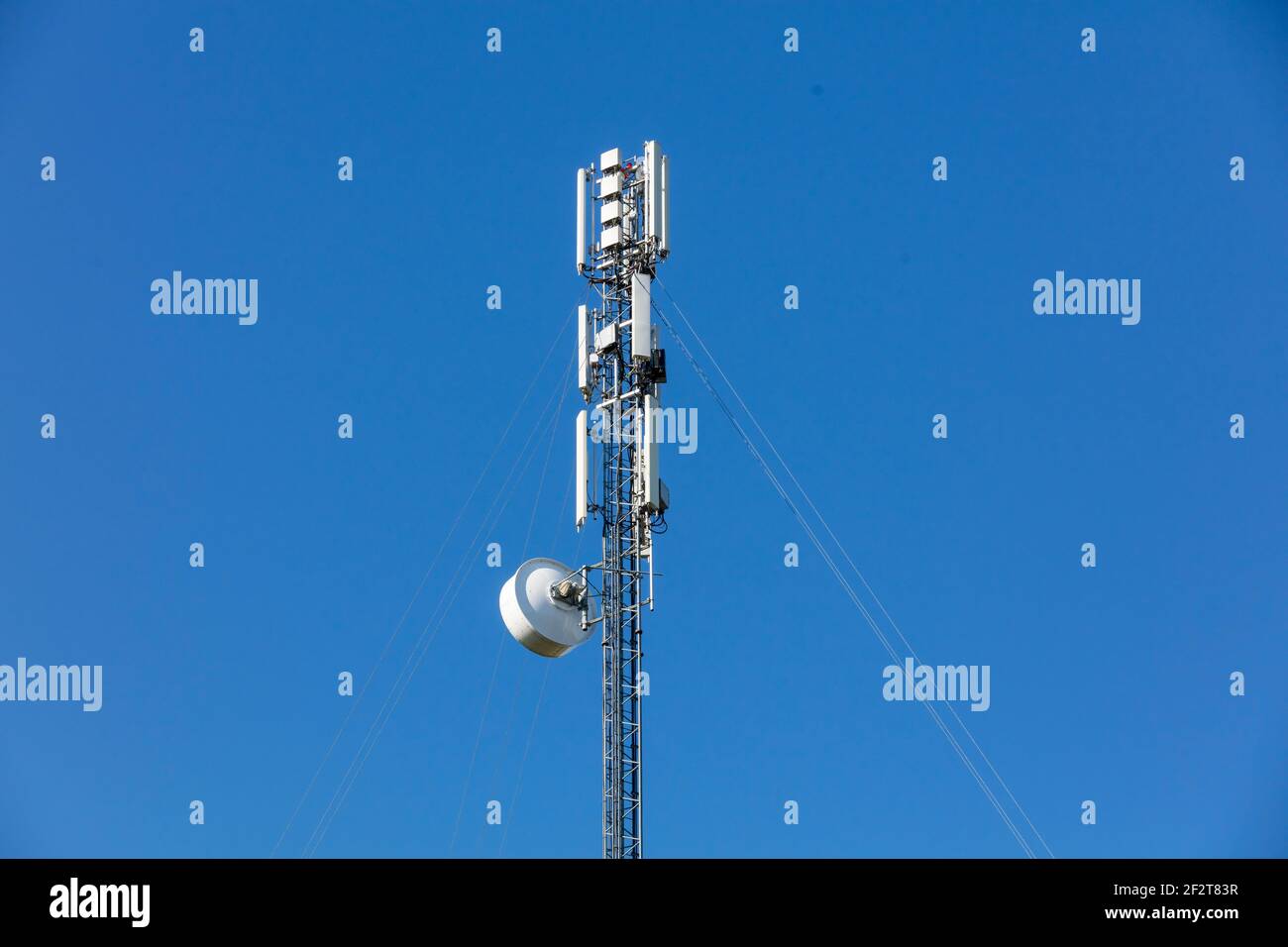Telecommunication mast with antennas Stock Photo - Alamy