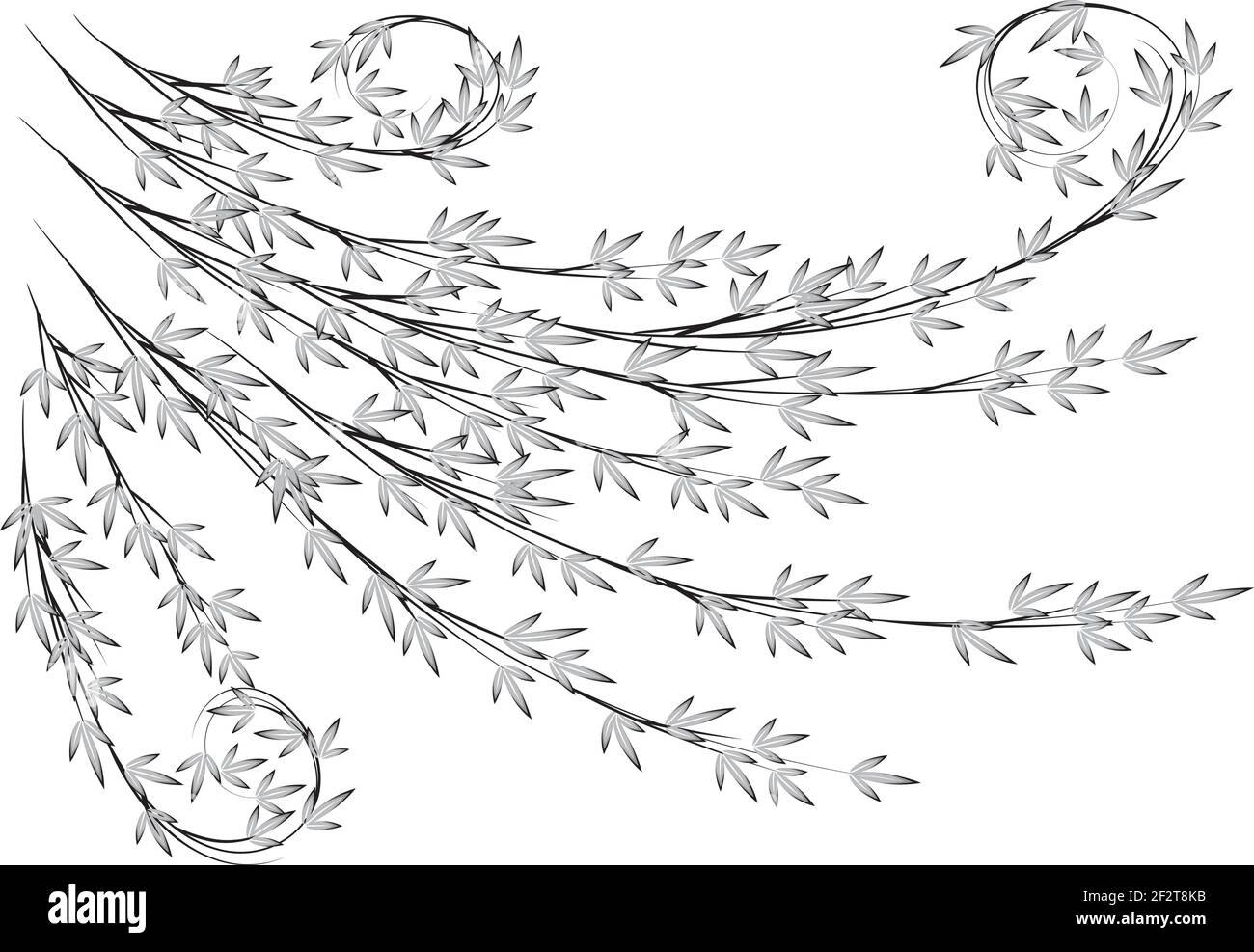 vector flying leaf plant tree Stock Vector Image & Art - Alamy