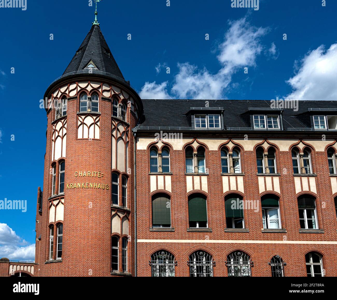the historic building of the Berlin Charite Hospital in Mitte, Germany ...