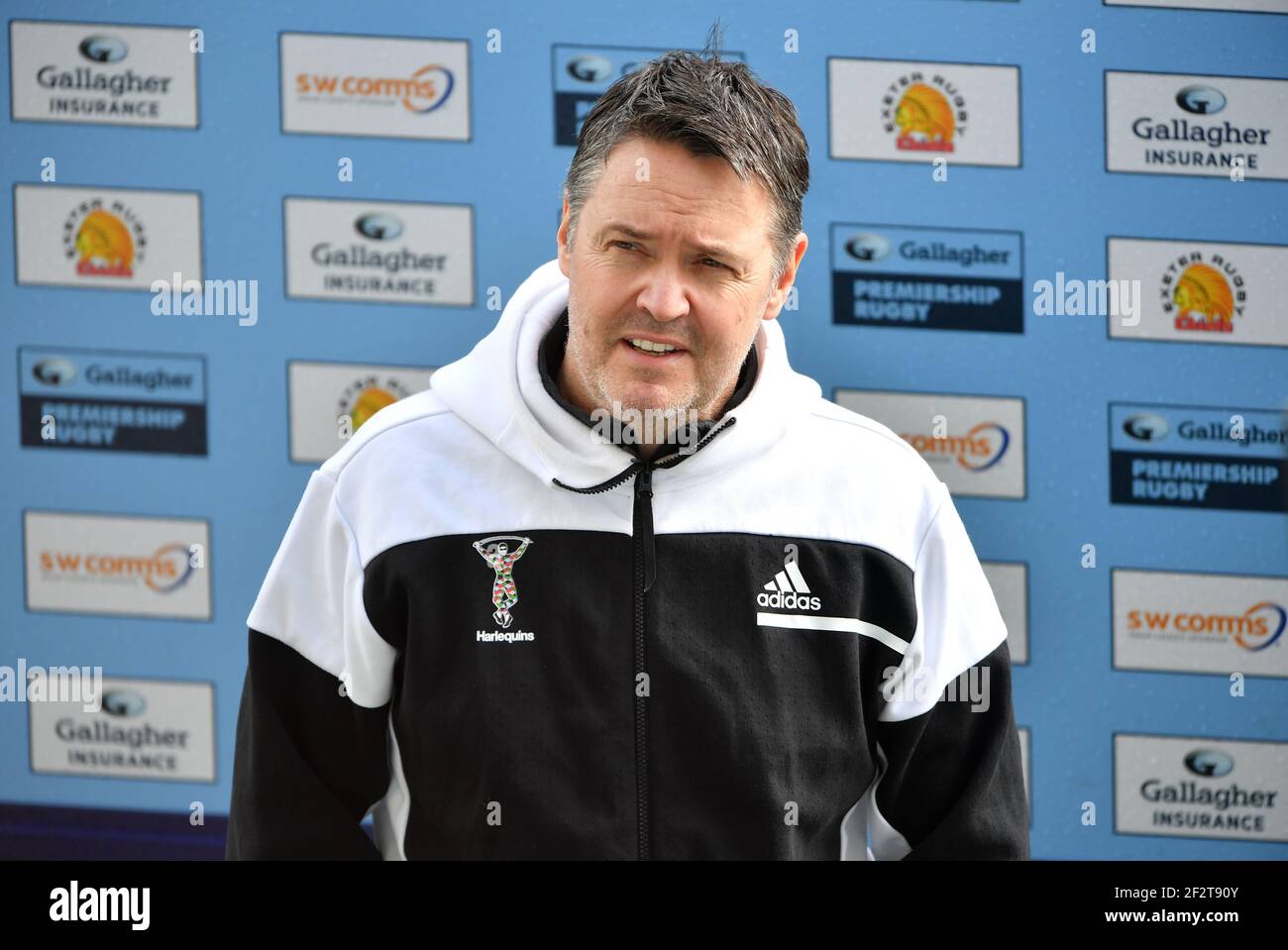 Harlequins coach Billy Millard before the Gallagher Premiership match ...