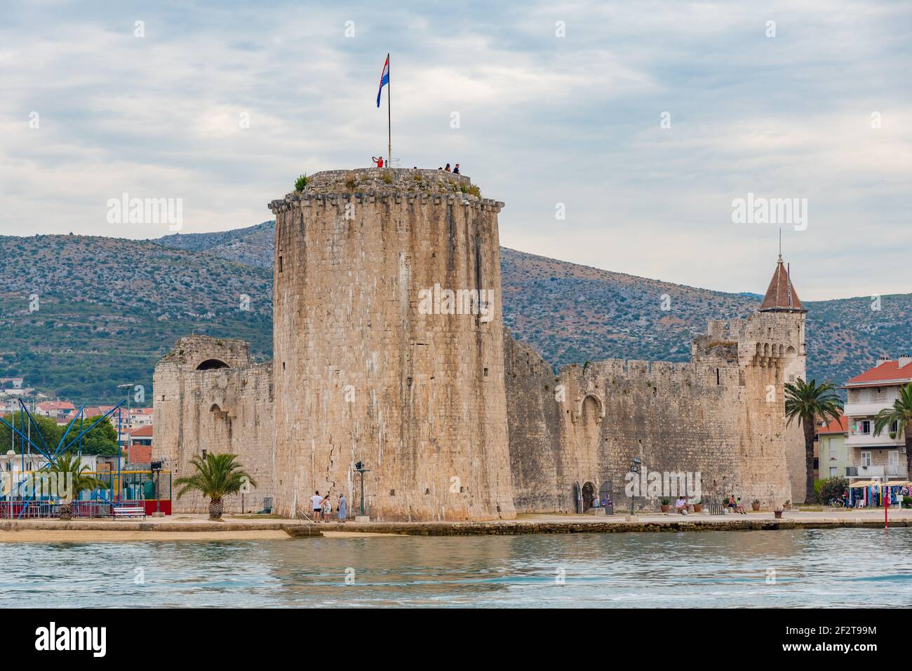 Waterfront promenade kamerlengo palace hi-res stock photography and ...