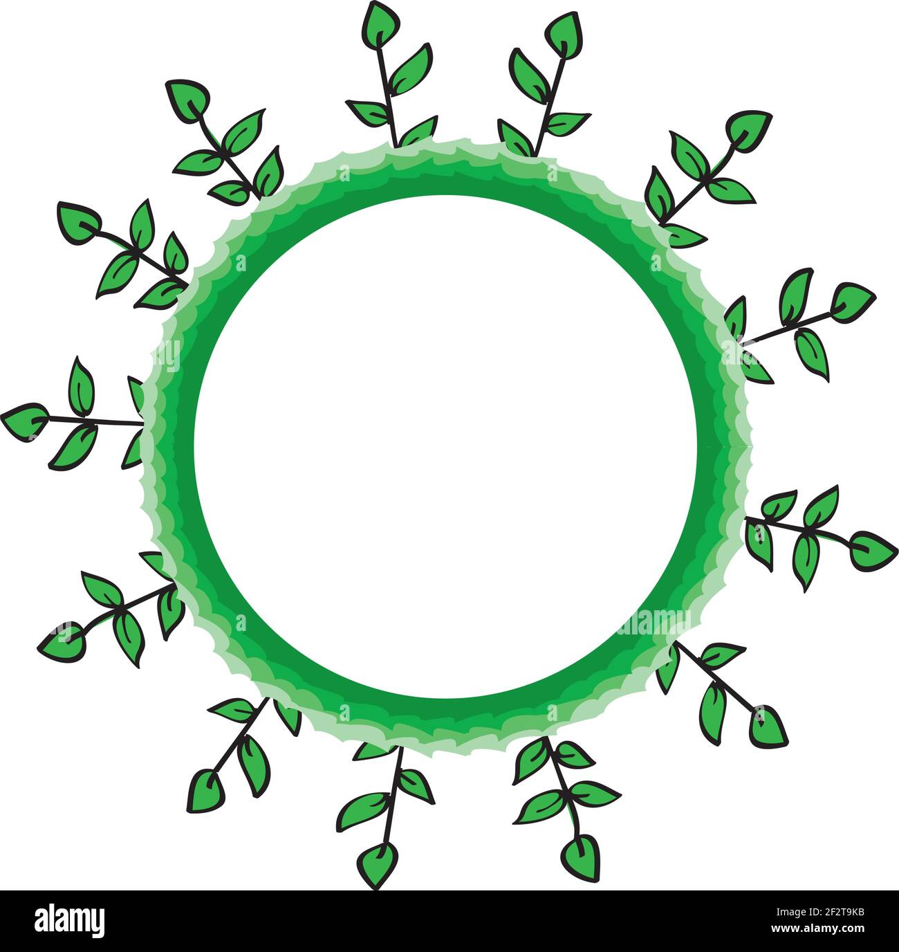 vector garden plant border background Stock Vector Image & Art - Alamy