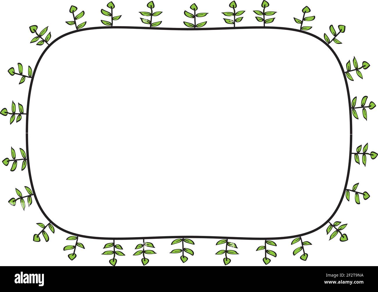 vector garden plant border background Stock Vector Image & Art - Alamy