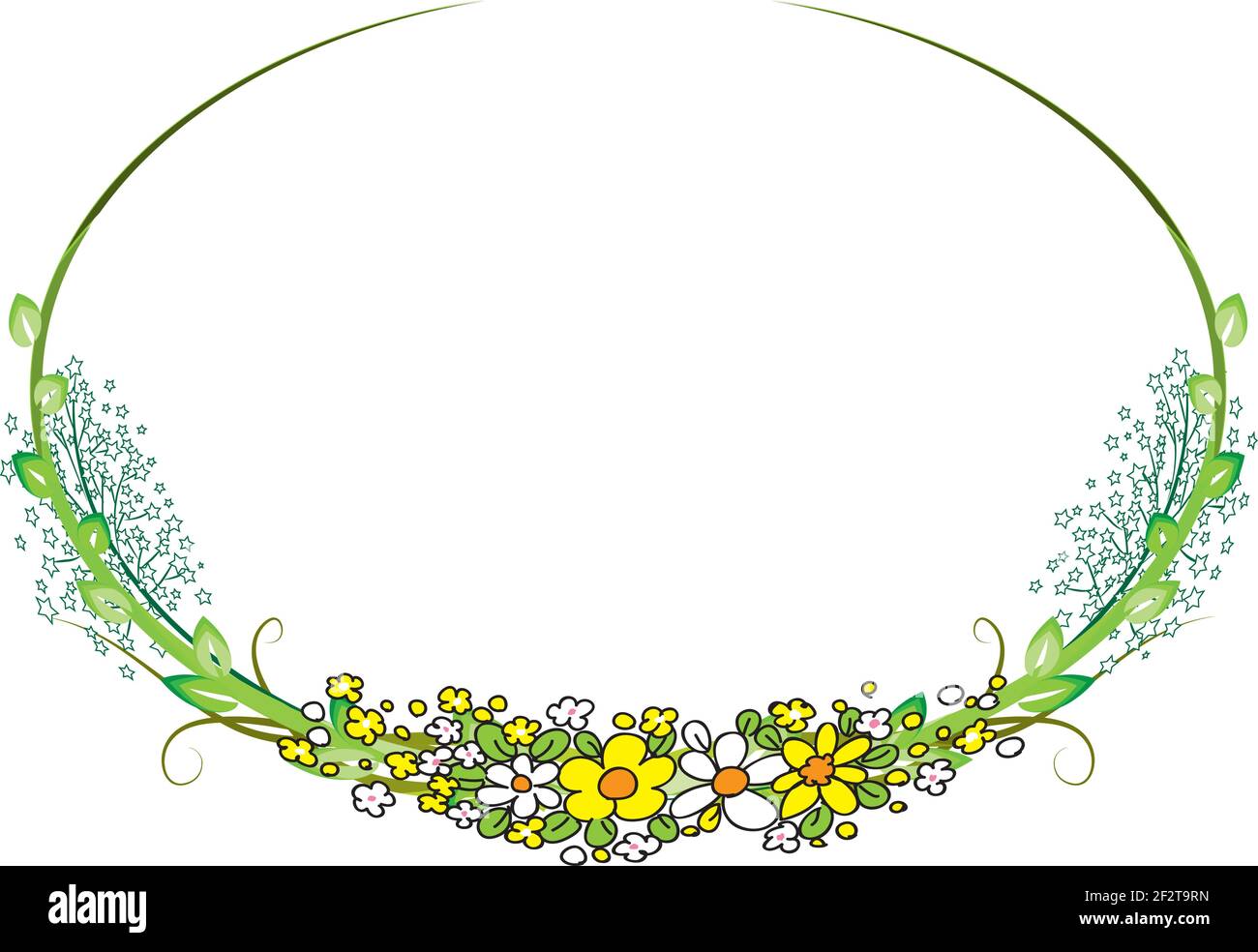 vector garden plant border background Stock Vector Image & Art - Alamy