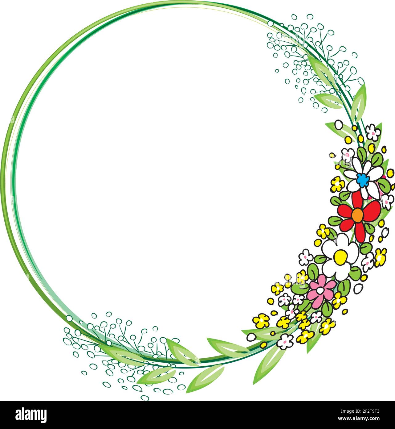 vector garden plant border background Stock Vector Image & Art - Alamy