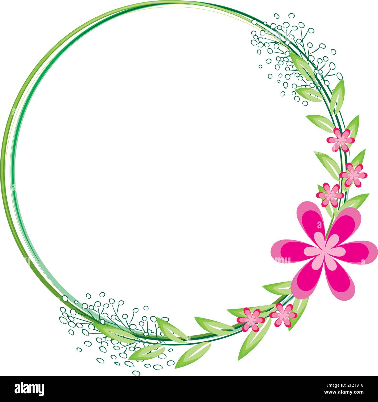 vector garden plant border background Stock Vector Image & Art - Alamy