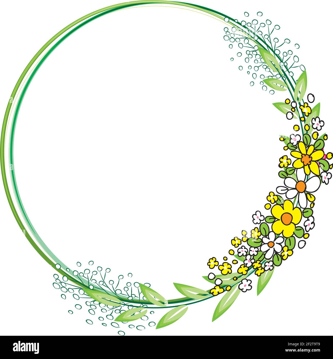 vector garden plant border background Stock Vector Image & Art - Alamy