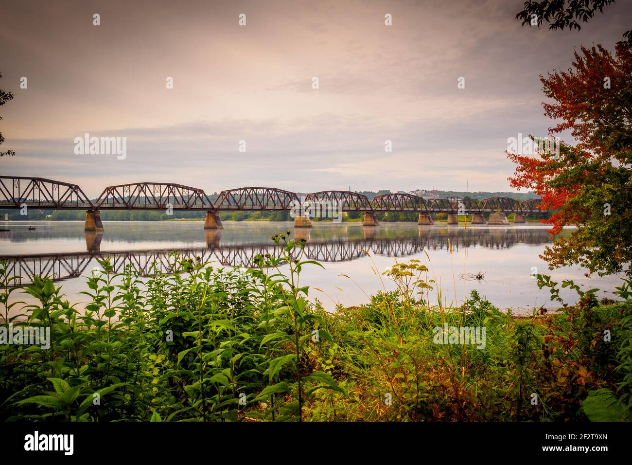 Fredericton Railway Bridge is a disused railway bridge now used for ...