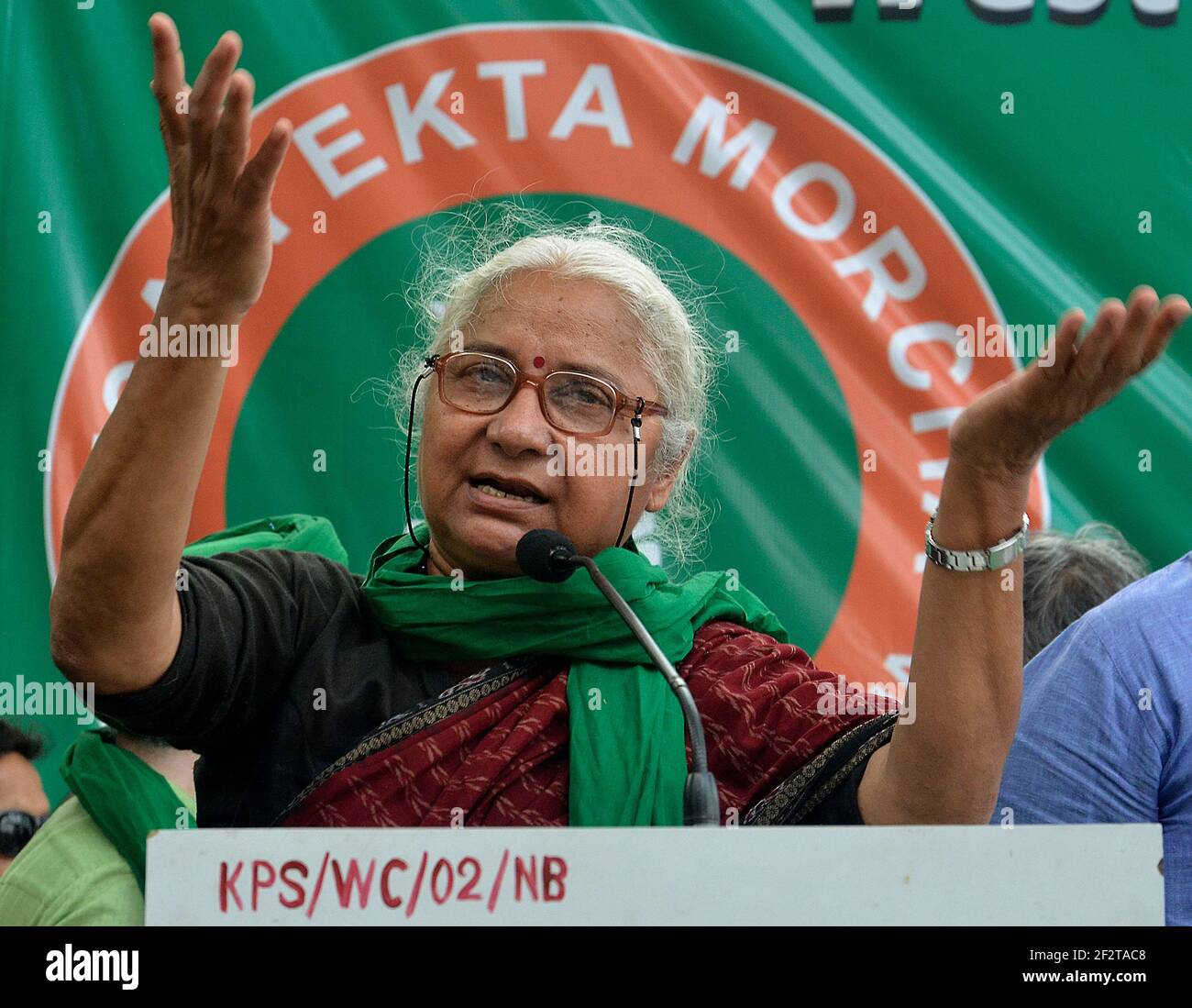 Kolkata, India. 13th Mar, 2021. Medha Patkar is an Indian social ...