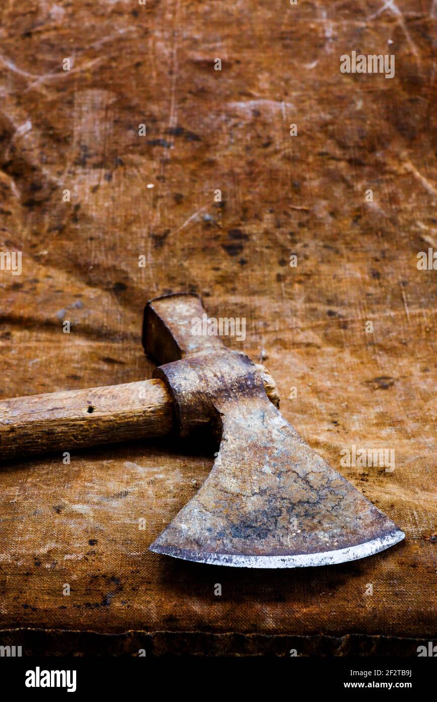 Vintage axe, France Stock Photo - Alamy
