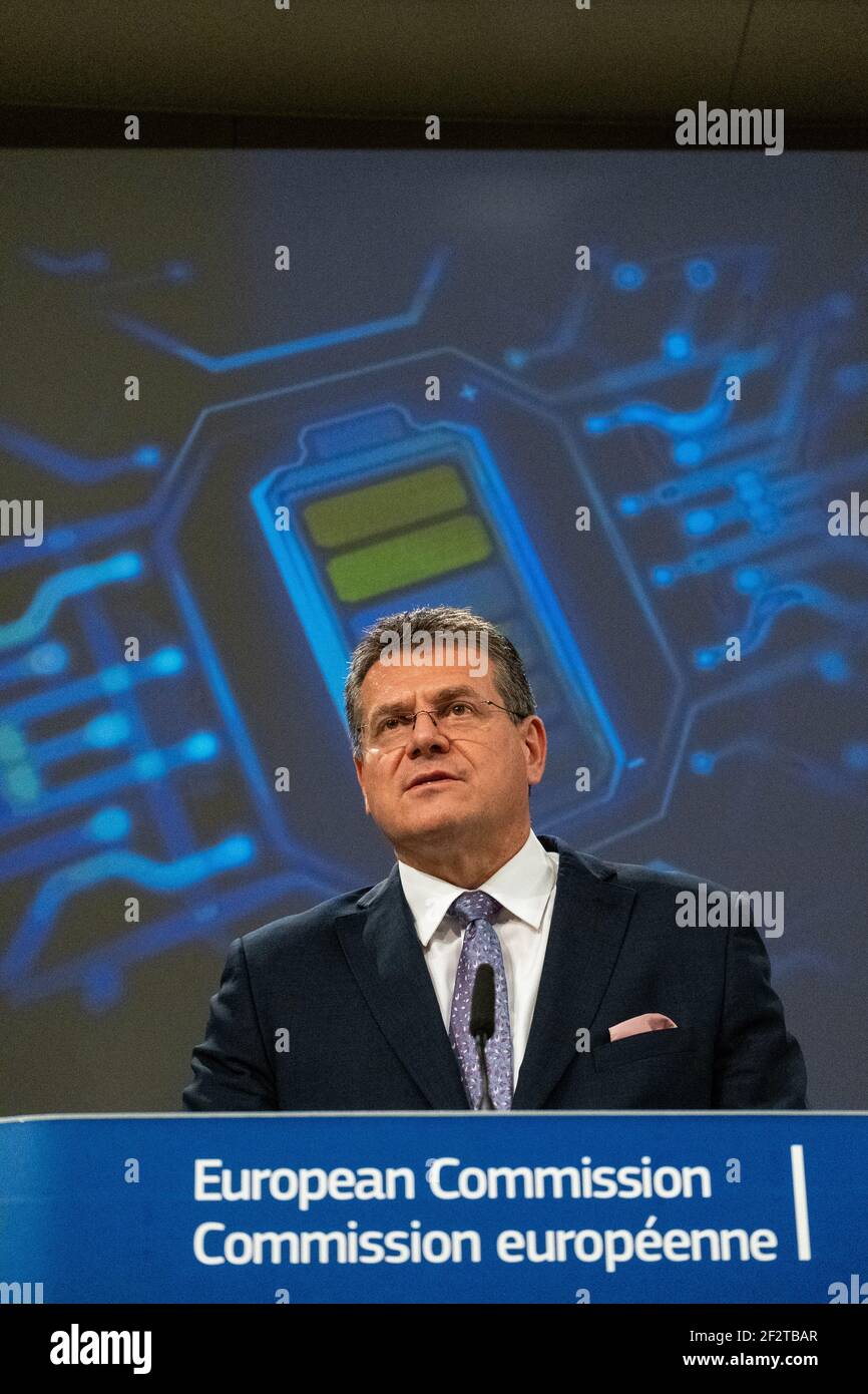 Press conference with Vice President Maros Sefcovic, Commissioner ...