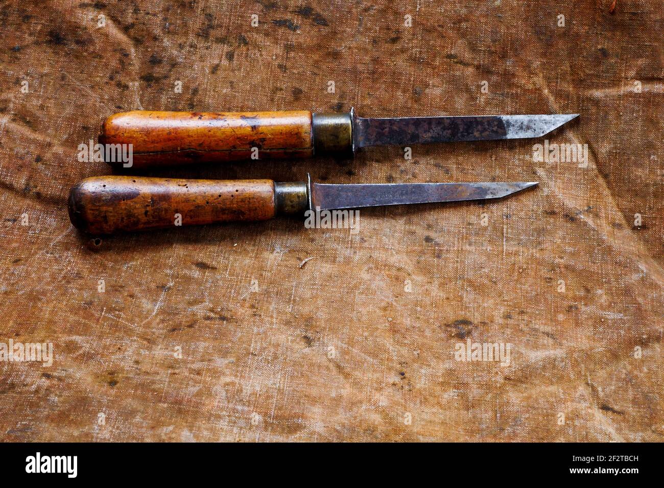 Vintage handmade sharp tools, France Stock Photo - Alamy