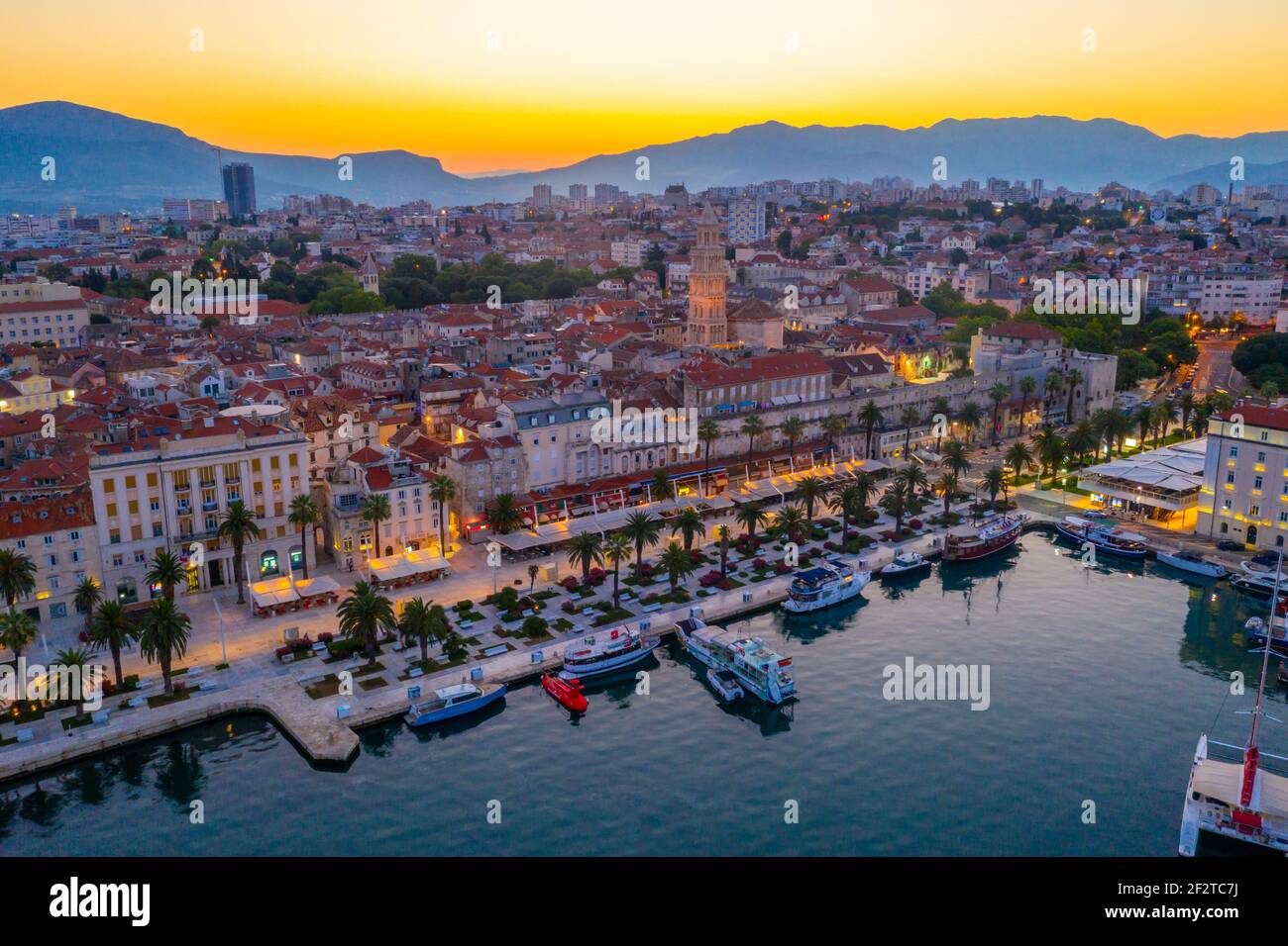 Split Riva Waterfront Sunrise High Resolution Stock Photography and ...
