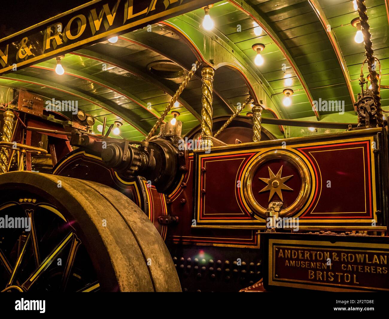 One of the steam traction engines at the annual Hungerford Victorian ...