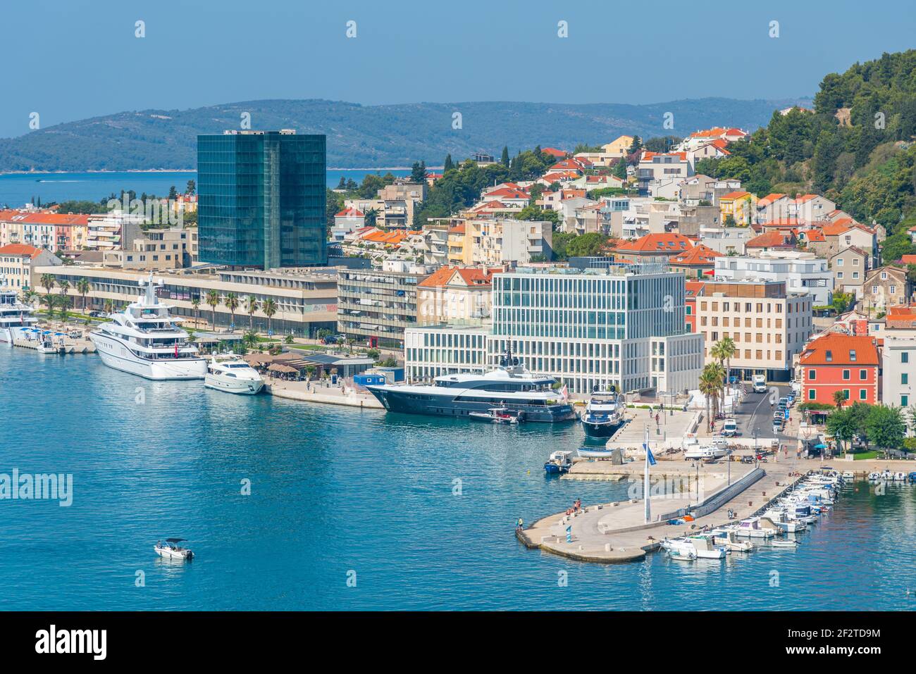 Aerial view of Matejuska pier in Split, Croatia Stock Photo - Alamy