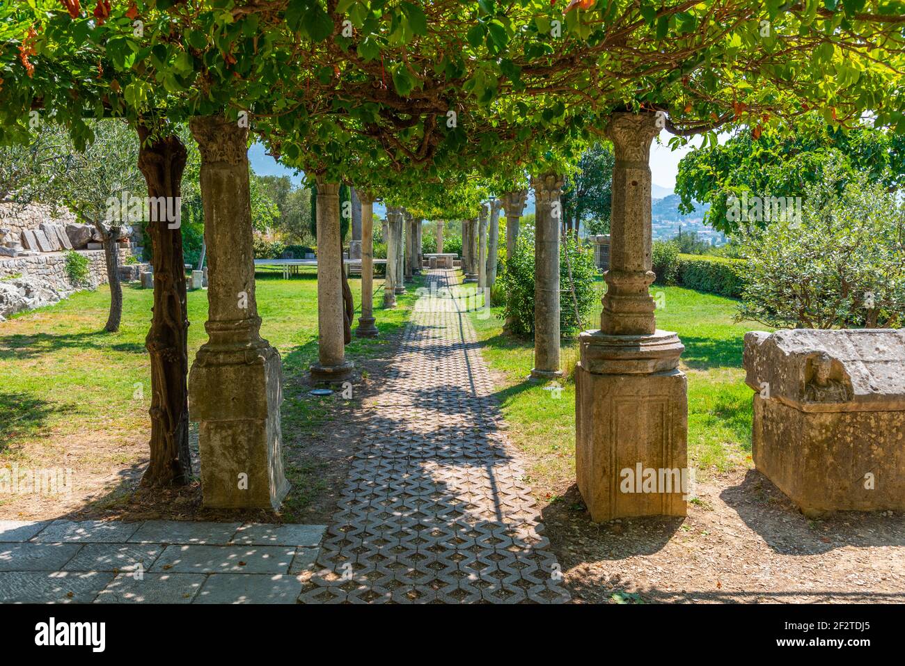 Tusculum of Roman ruins of ancient Salona near Split, Croatia Stock ...