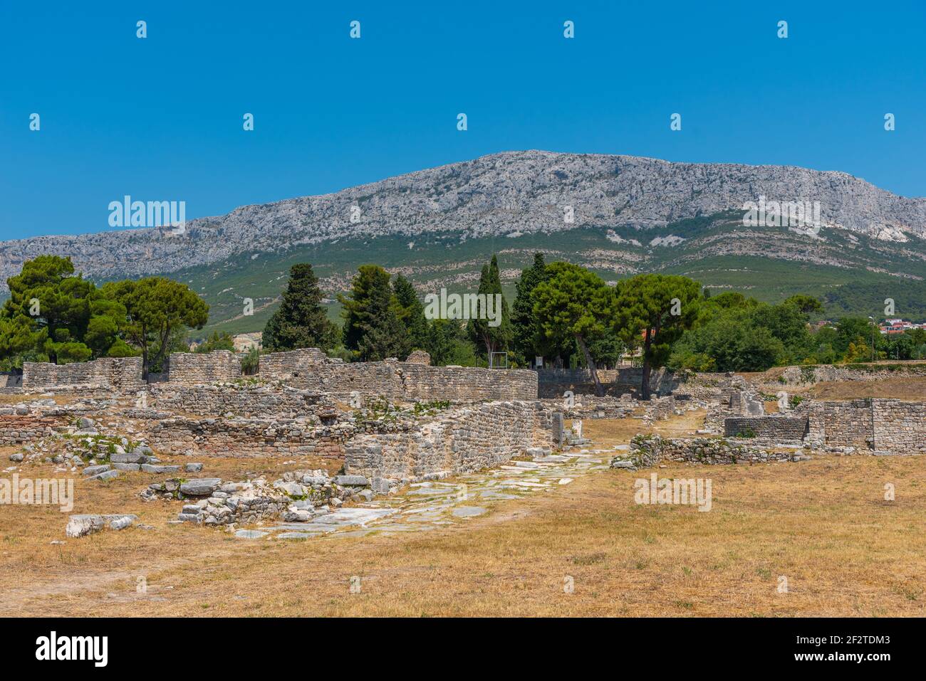 Roman ruins of ancient Salona near Split, Croatia Stock Photo - Alamy
