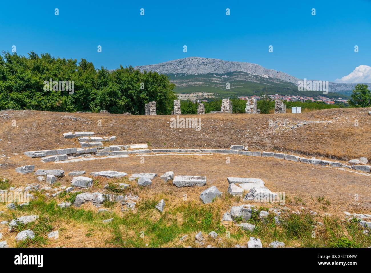 Roman theater in ancient Salona near Split, Croatia Stock Photo - Alamy