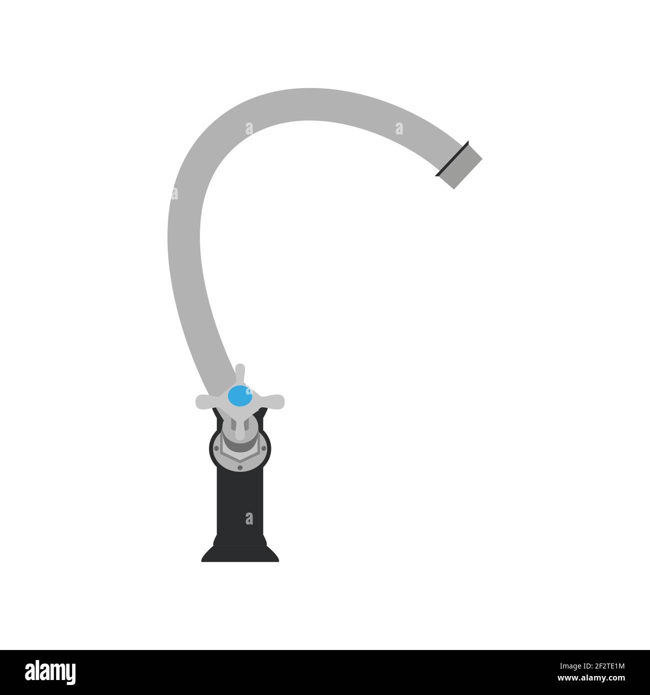 Kitchen faucet water vector illustration sink isolated icon bathroom ...