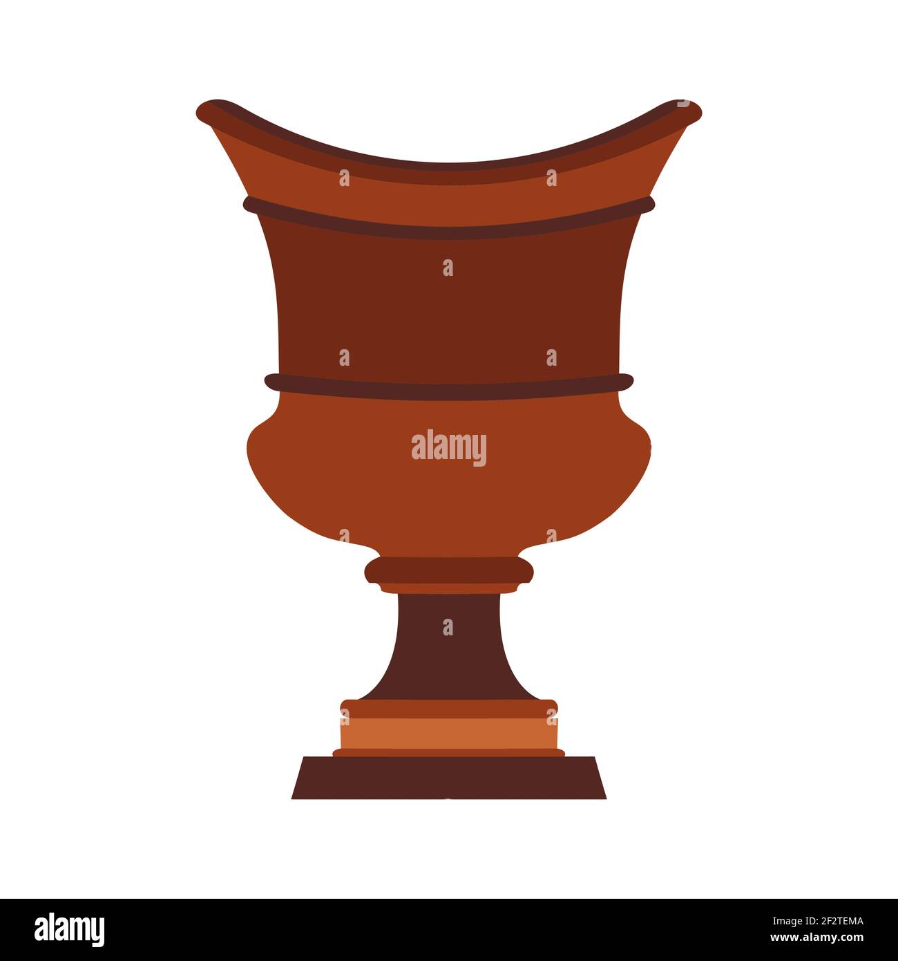 Clay jug ceramic pottery vector antique jar. Isolated clay vase old ...