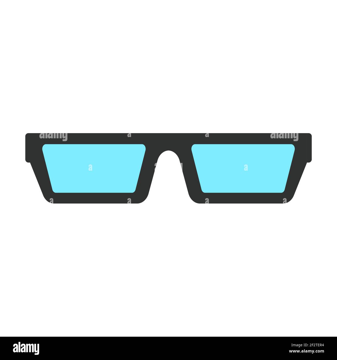 Eye glasses vector fashion illustration black frame design isolated ...