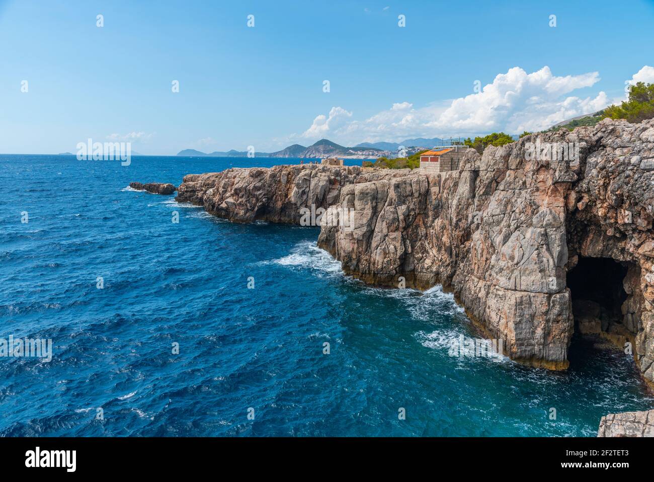 Cliffs at Lokrum island near Dubrovnik, Croatia Stock Photo - Alamy