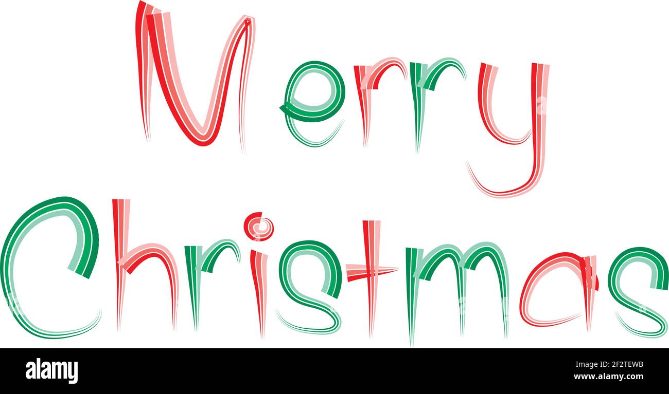 vector merry Christmas text design Stock Vector Image & Art - Alamy