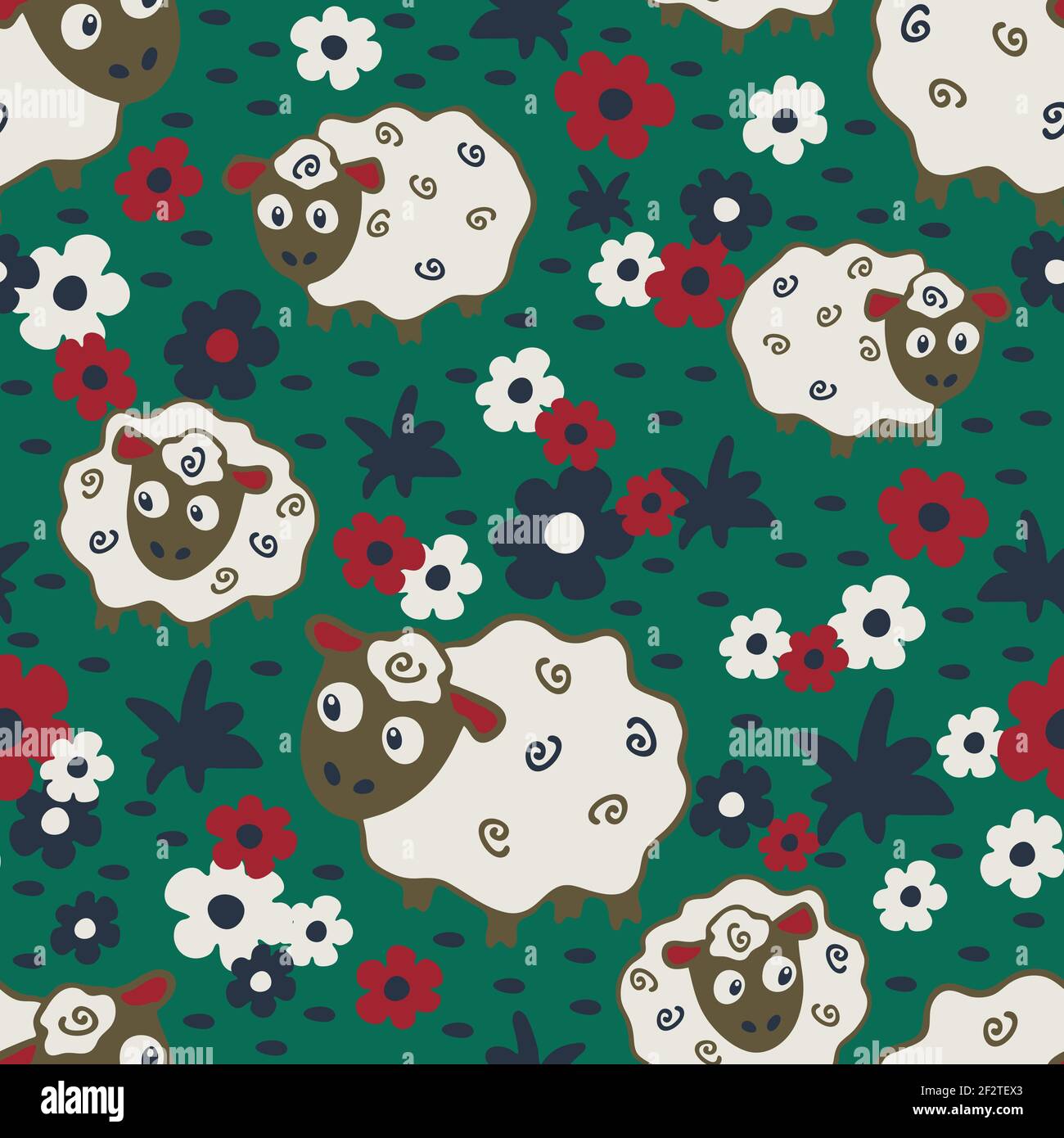 Animal floral farm drawing hi-res stock photography and images - Alamy