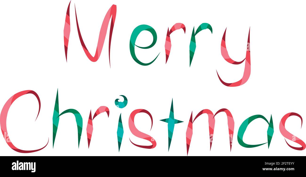 vector merry Christmas text design Stock Vector Image & Art - Alamy