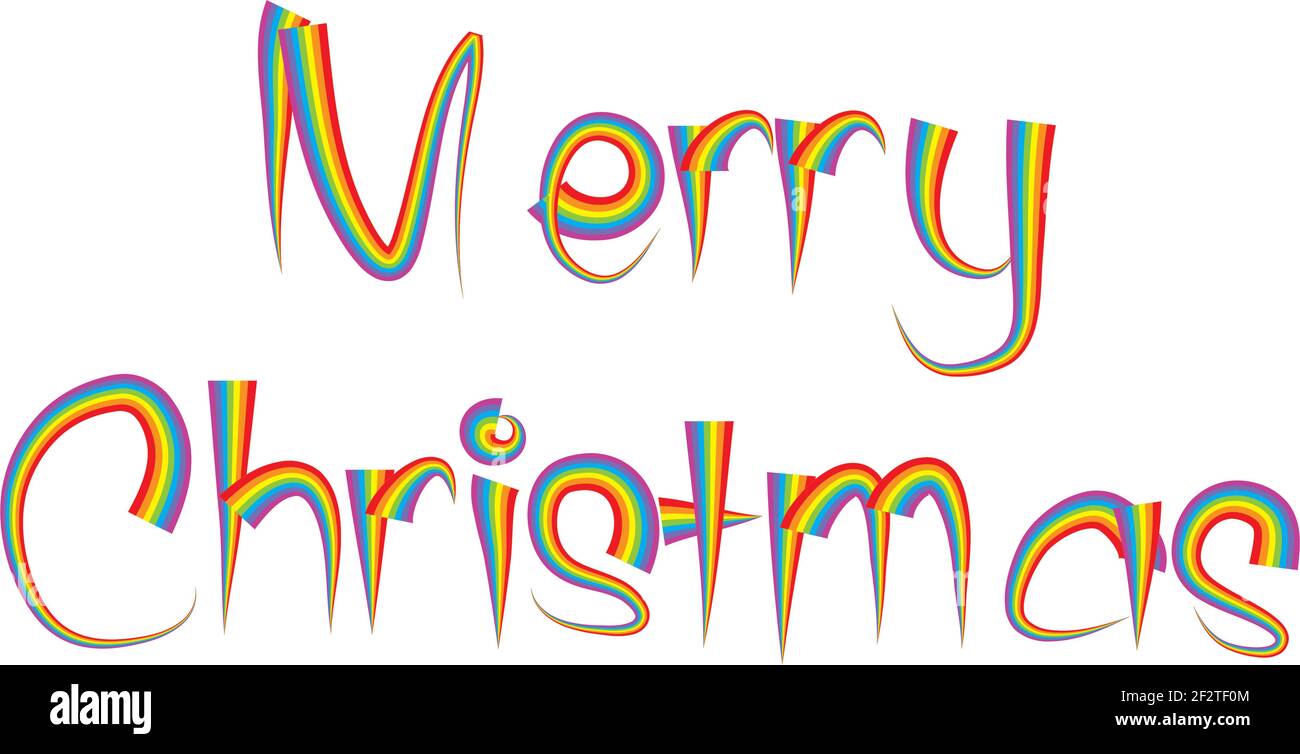 vector merry Christmas text design Stock Vector Image & Art - Alamy