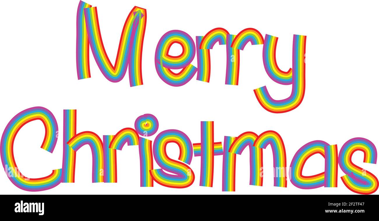 vector merry Christmas text design Stock Vector Image & Art - Alamy