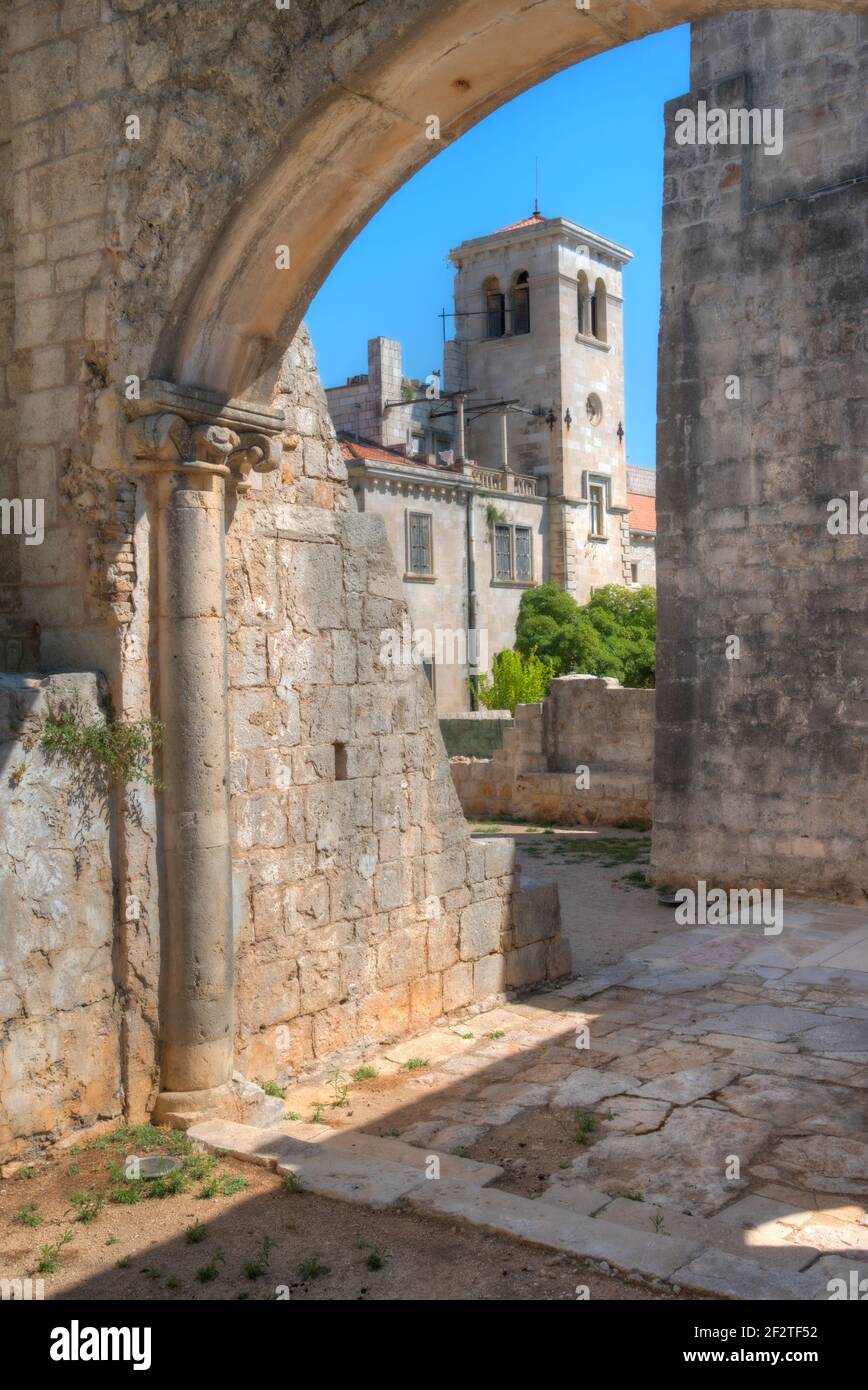 benedictine Monastery Of St Mary at Lokrum island in Croatia Stock ...