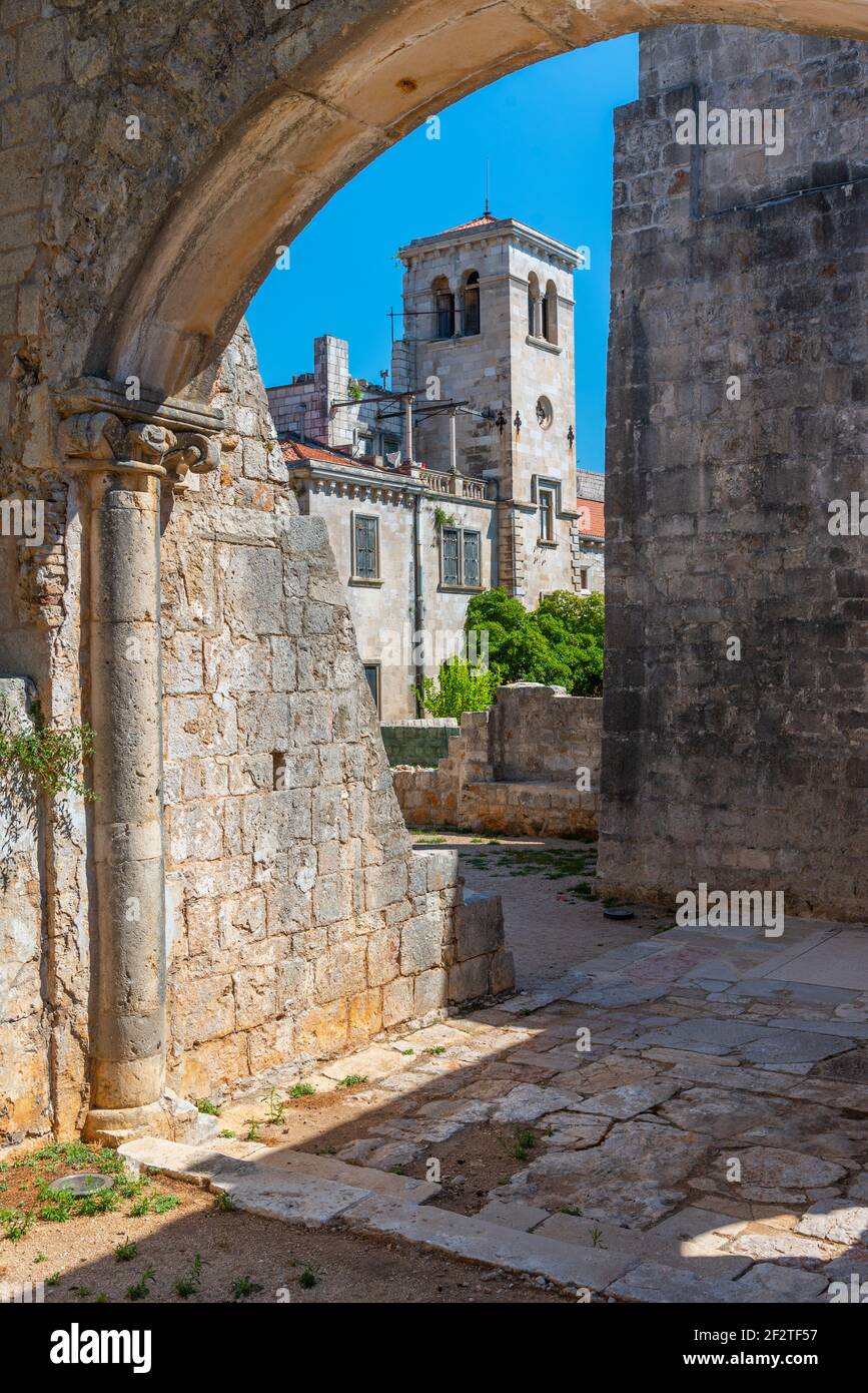 benedictine Monastery Of St Mary at Lokrum island in Croatia Stock ...