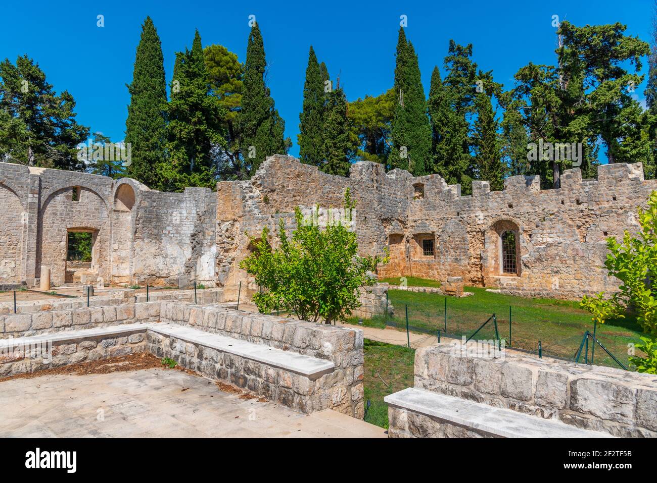 benedictine Monastery Of St Mary at Lokrum island in Croatia Stock ...