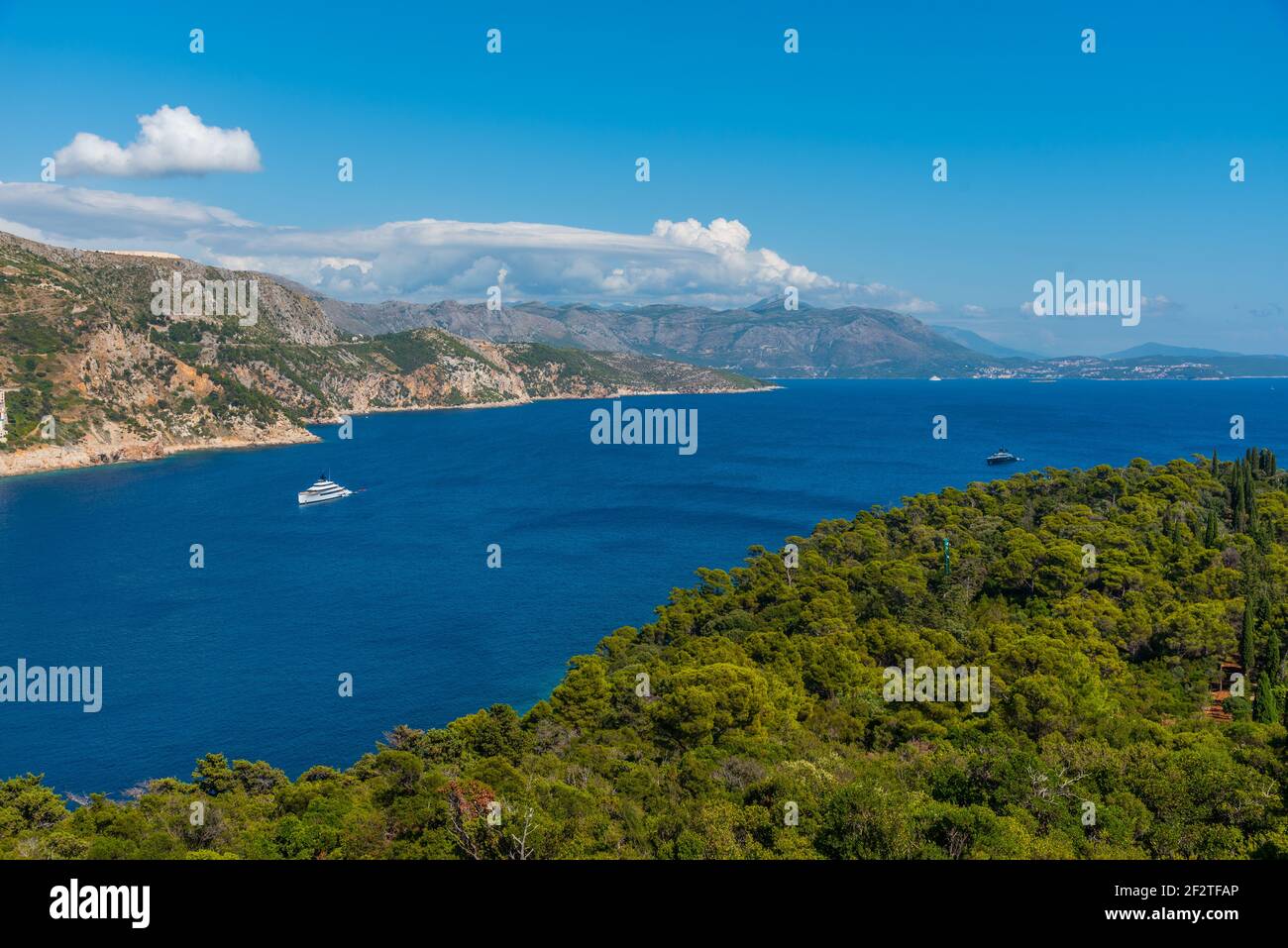 Aerial view of Lokrum island in Croatia Stock Photo - Alamy