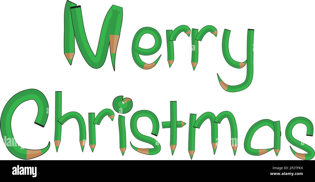vector merry Christmas text design Stock Vector Image & Art - Alamy