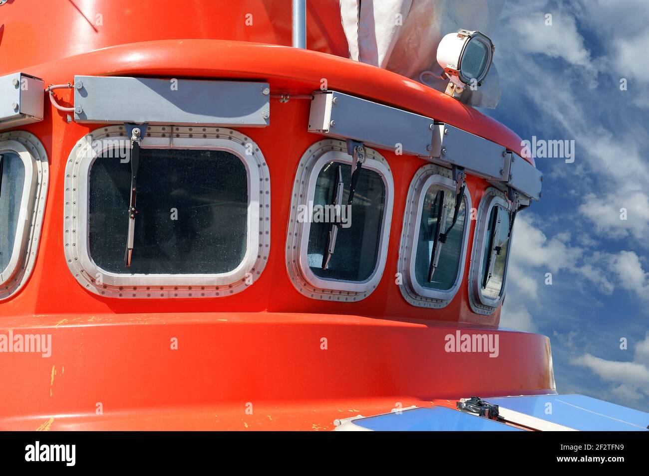 View to the captain bridge on ship Stock Photo - Alamy