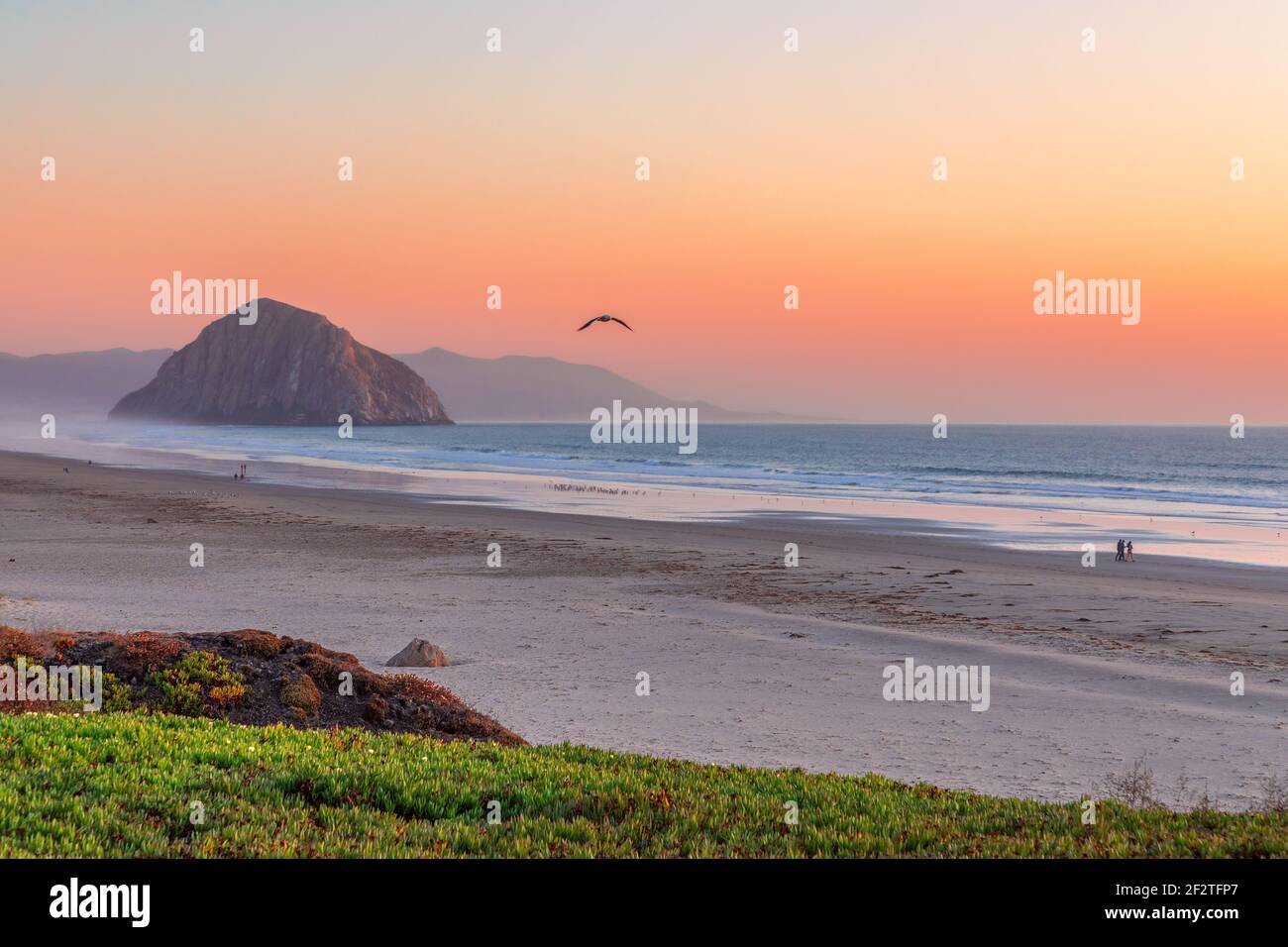 Beautiful sunset at morro bay hi-res stock photography and images - Alamy