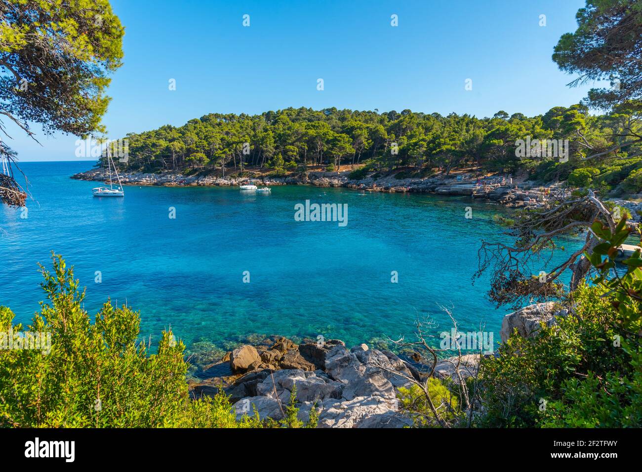 Lokrum beach people hi-res stock photography and images - Alamy