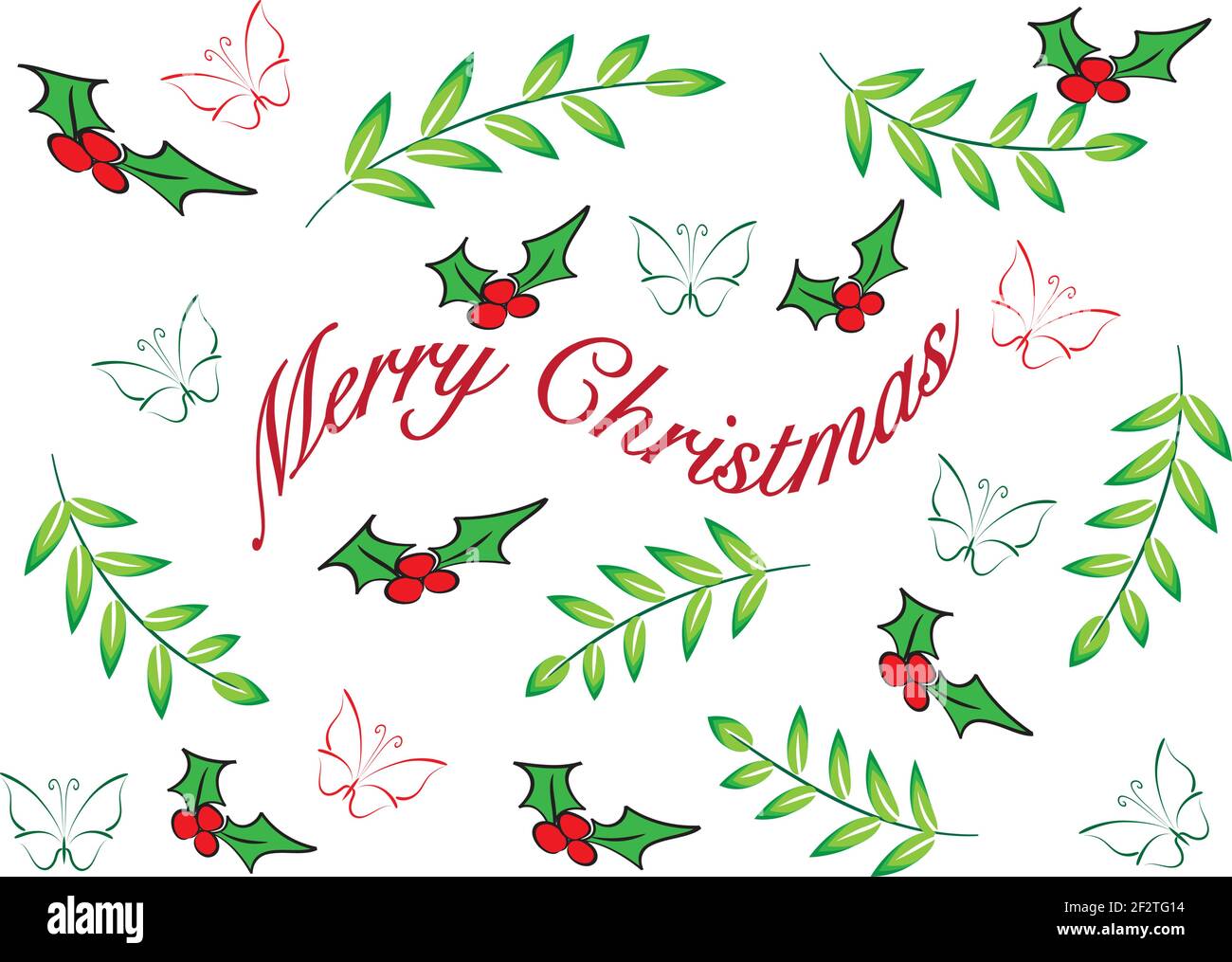 vector merry Christmas text design Stock Vector Image & Art - Alamy