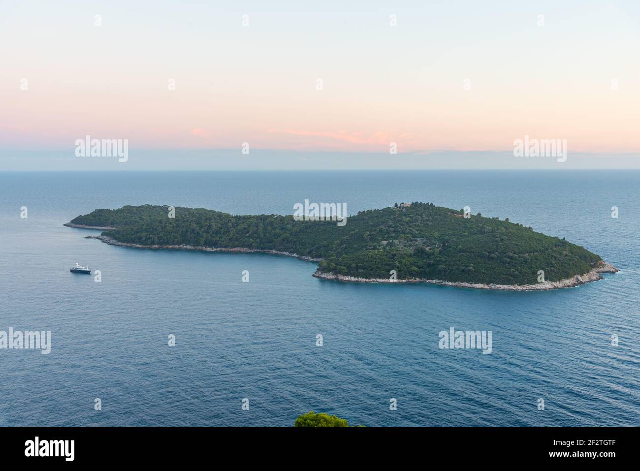 Aerial view of Lokrum island near Dubrovnik, Croatia Stock Photo - Alamy