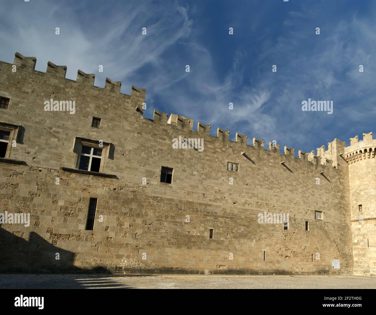 Rhodes Island, Greece, a symbol of Rhodes, of the famous Knights Grand ...