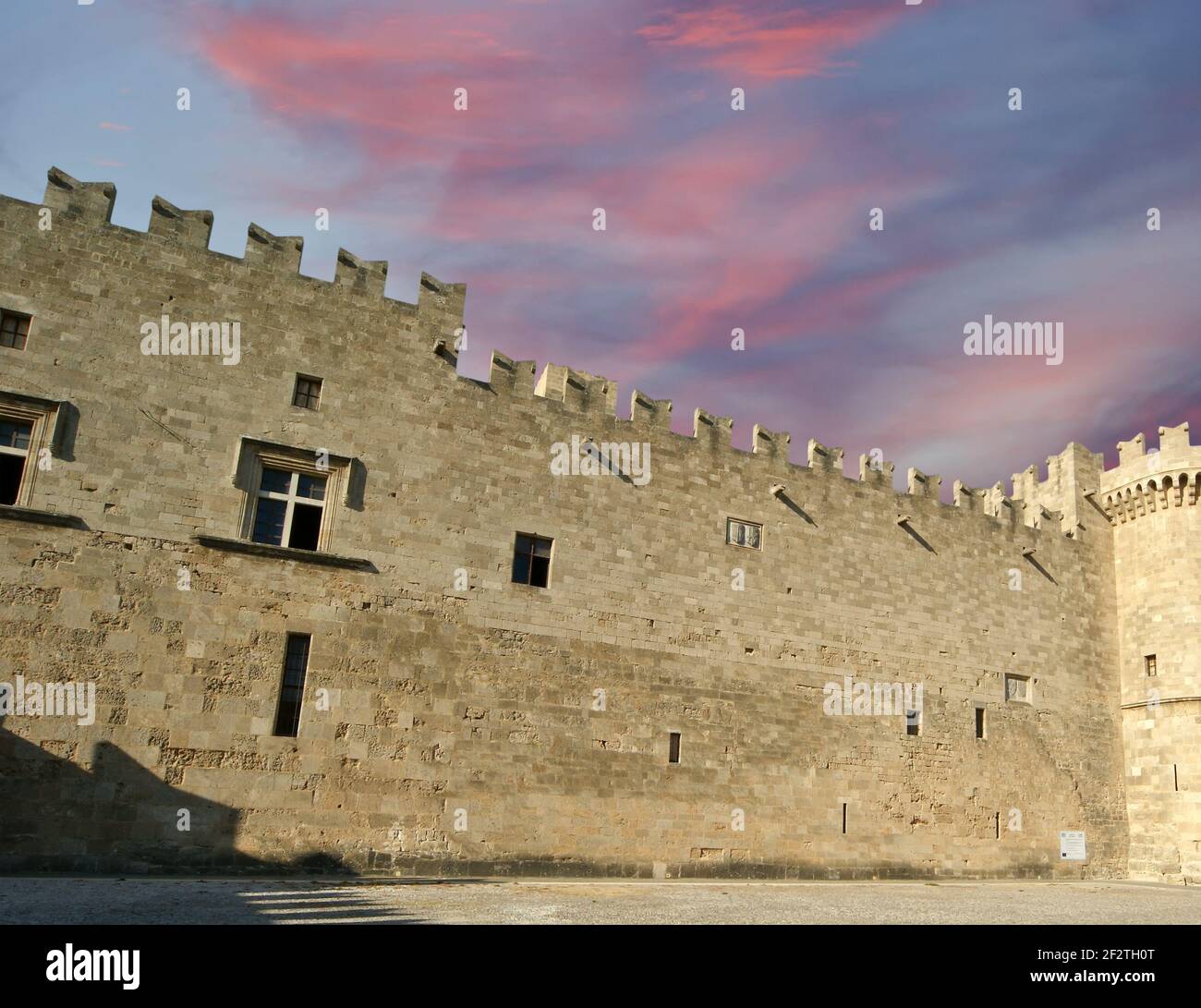 Rhodes Island, Greece, a symbol of Rhodes, of the famous Knights Grand ...